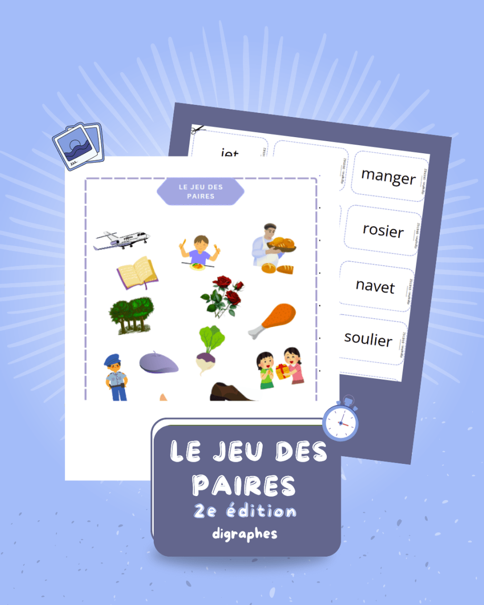 LE JEU DES PAIRES : 2e édition – digraphes – Ju'd'Ortho